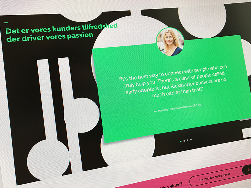 Quote by Nicklas Alejandro on Dribbble