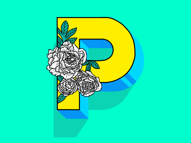 Letter P by Elaine Stephenson on Dribbble