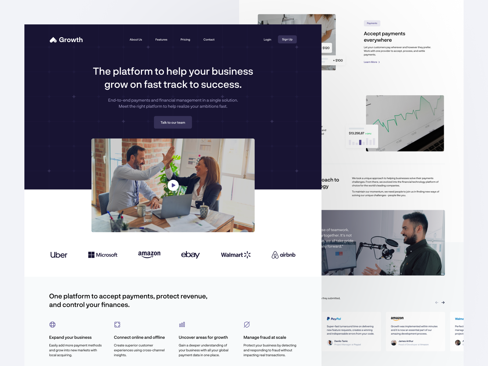Growth - Business Analytics Landing Page by Mokhammad Fahreza for Dipa ...