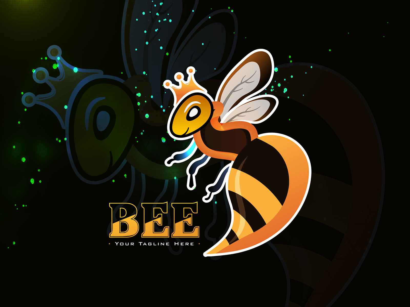 Bee Logomark by Decoswift 🏆 on Dribbble