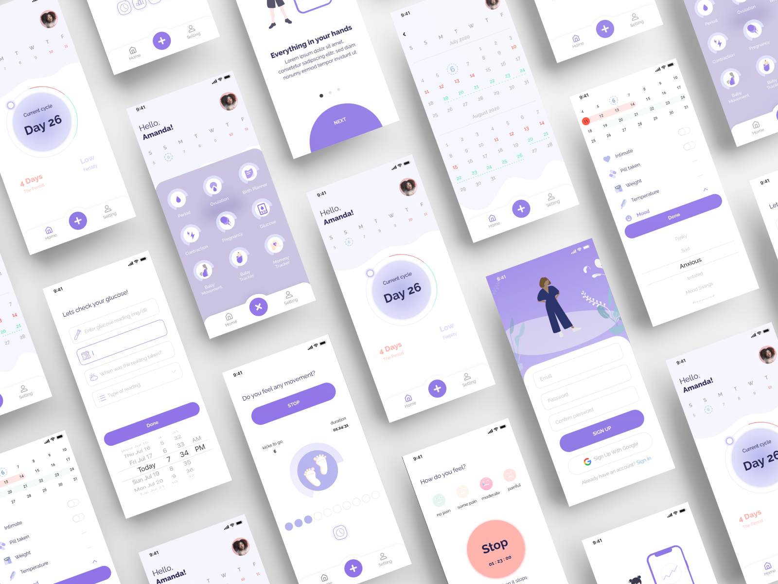 Dribbble - Women's Health App.png by Kiana Azimi Dribbble - Women's Health App.png by Kiana Azimi