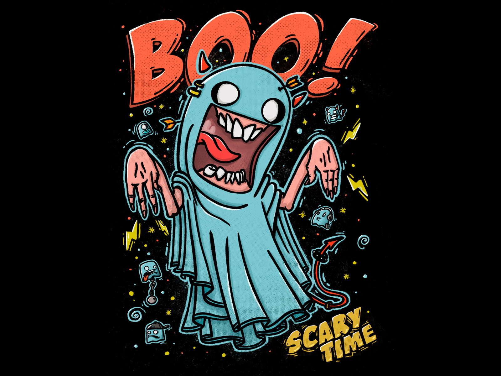 Boo! by Manu Vila on Dribbble