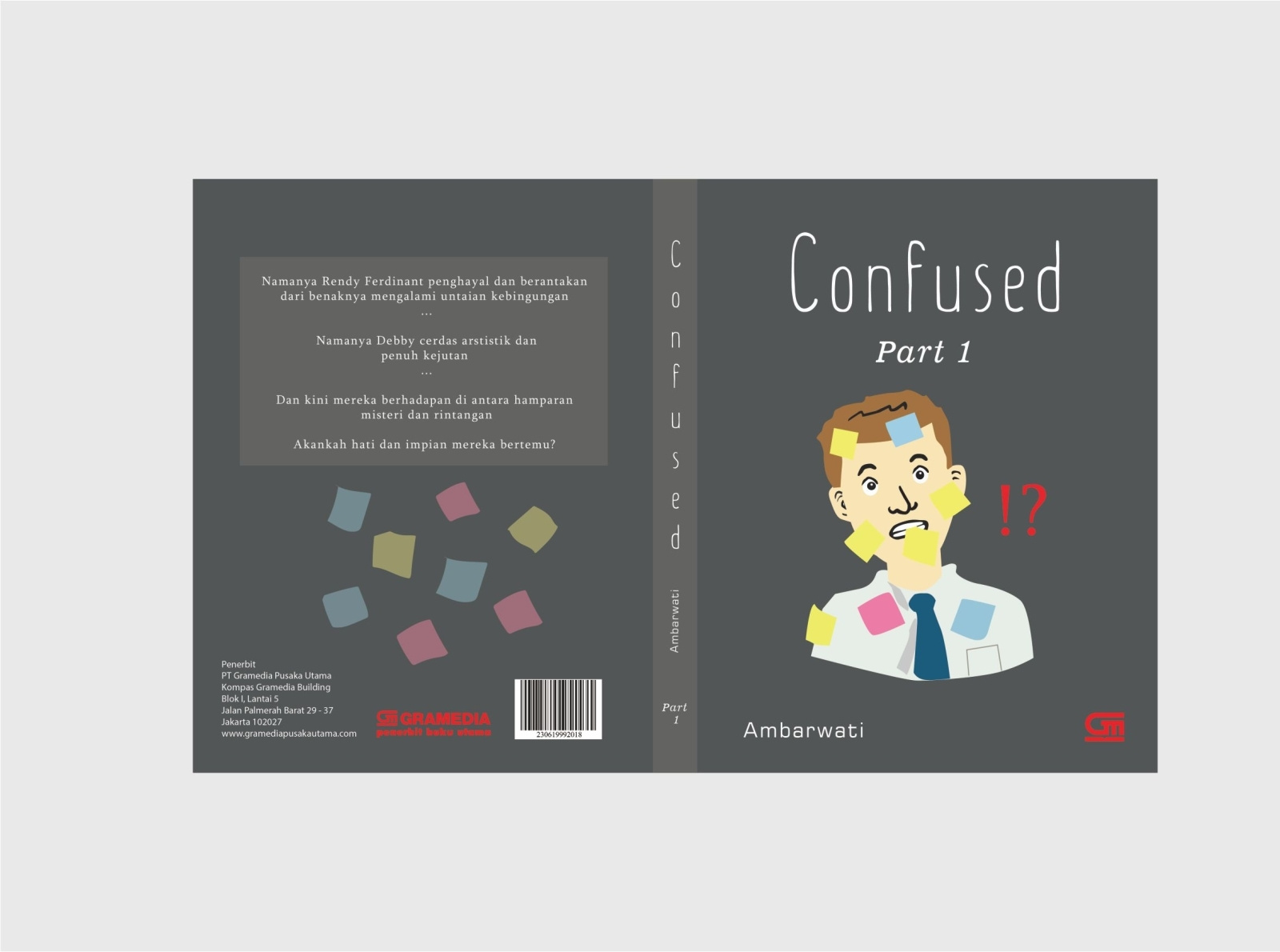 Confused book cover design by Mega Jasmin on Dribbble