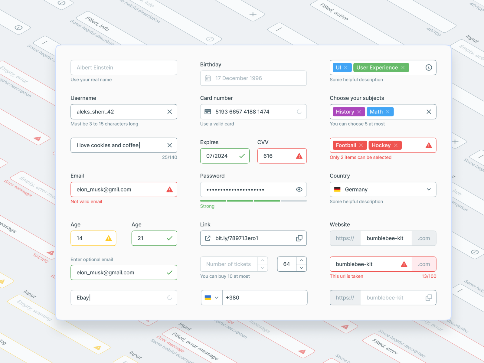 BumbleBee UI Kit for Figma - Inputs, Dropdowns, Combobox by Aleksandra ...