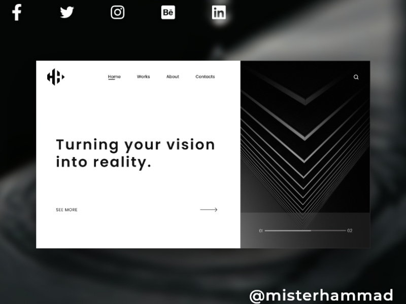 Vision Website UI design by Hammad Hassan on Dribbble