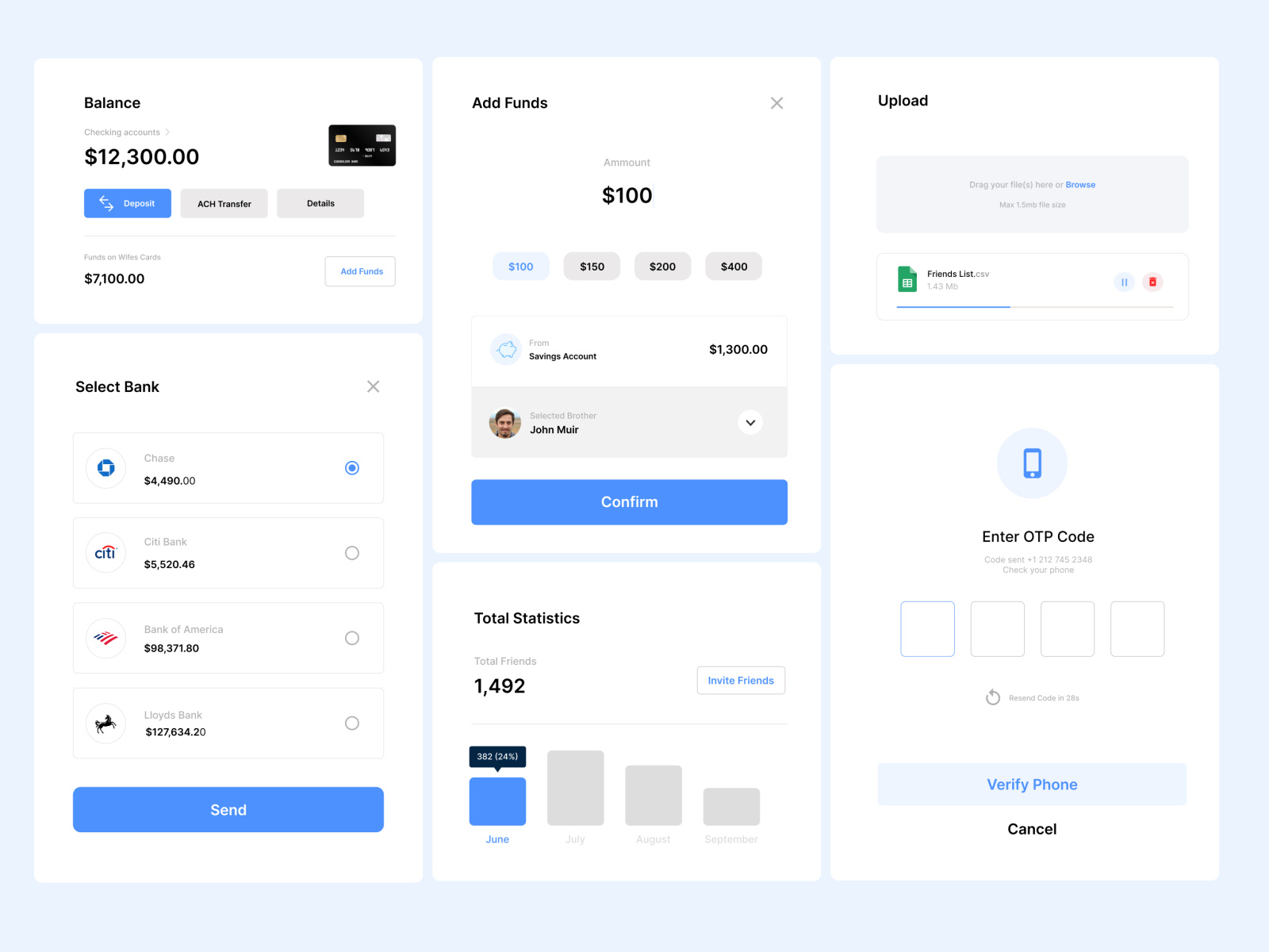 Banking UX/UI by Rizvan on Dribbble