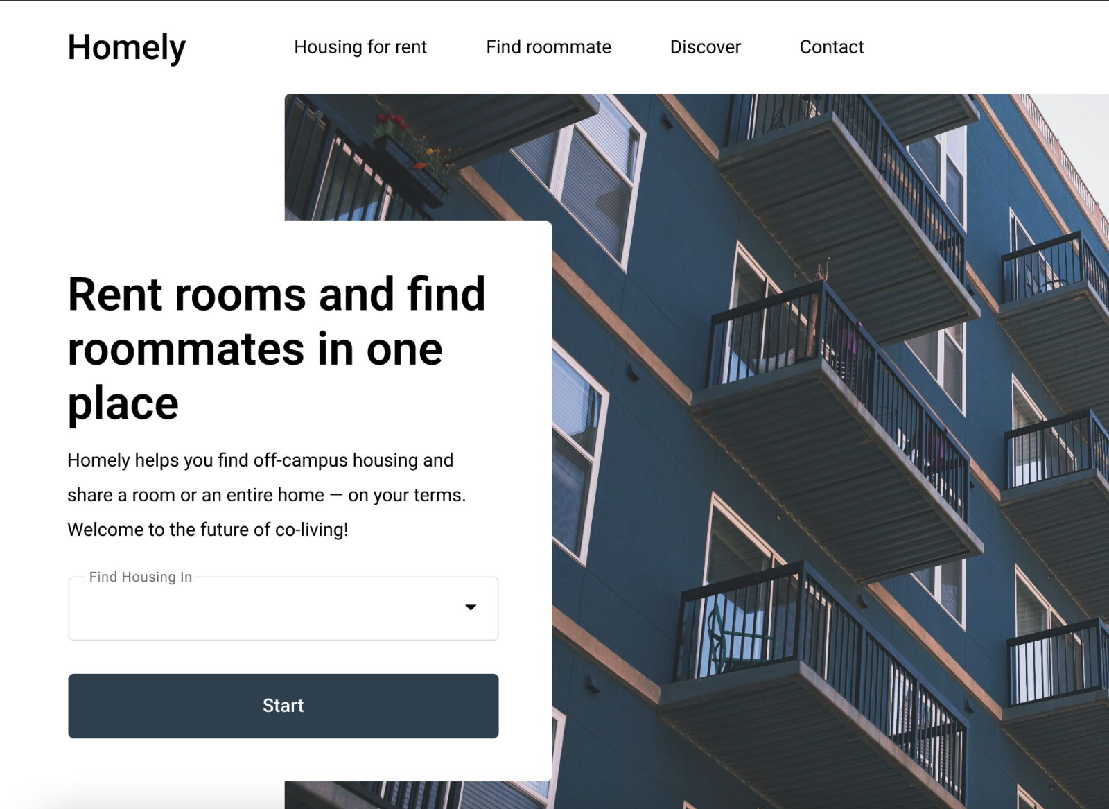 Homely Main Page by Rizvan on Dribbble