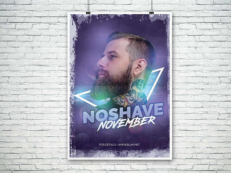 NoShave November Flyer by Partho Paulinews Folia on Dribbble