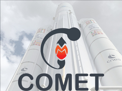 Rocketship Logo Company name: Comet by Istique Ahmed on Dribbble