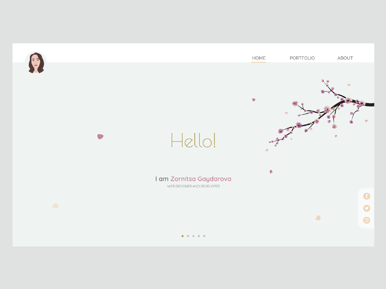 Personal Website by Zornitsa Gaydarova on Dribbble