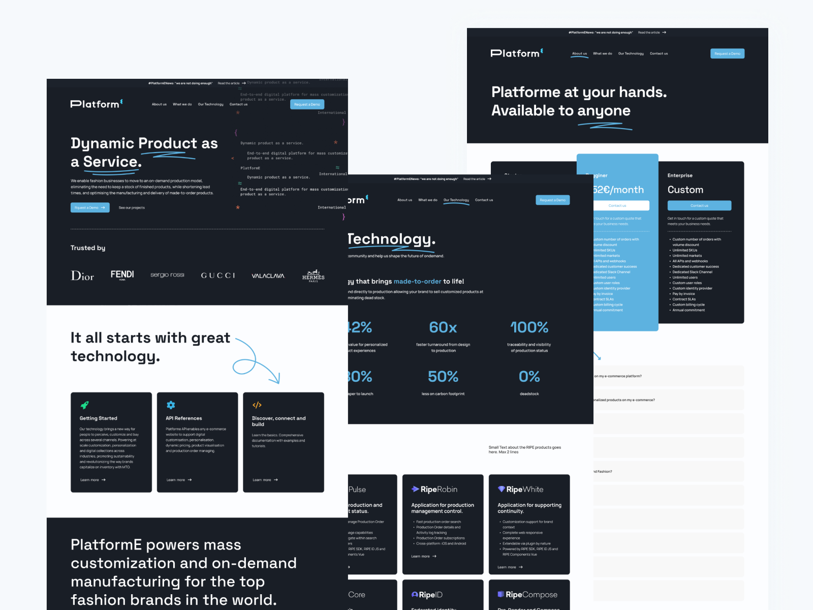 Platforme Website by Constança on Dribbble