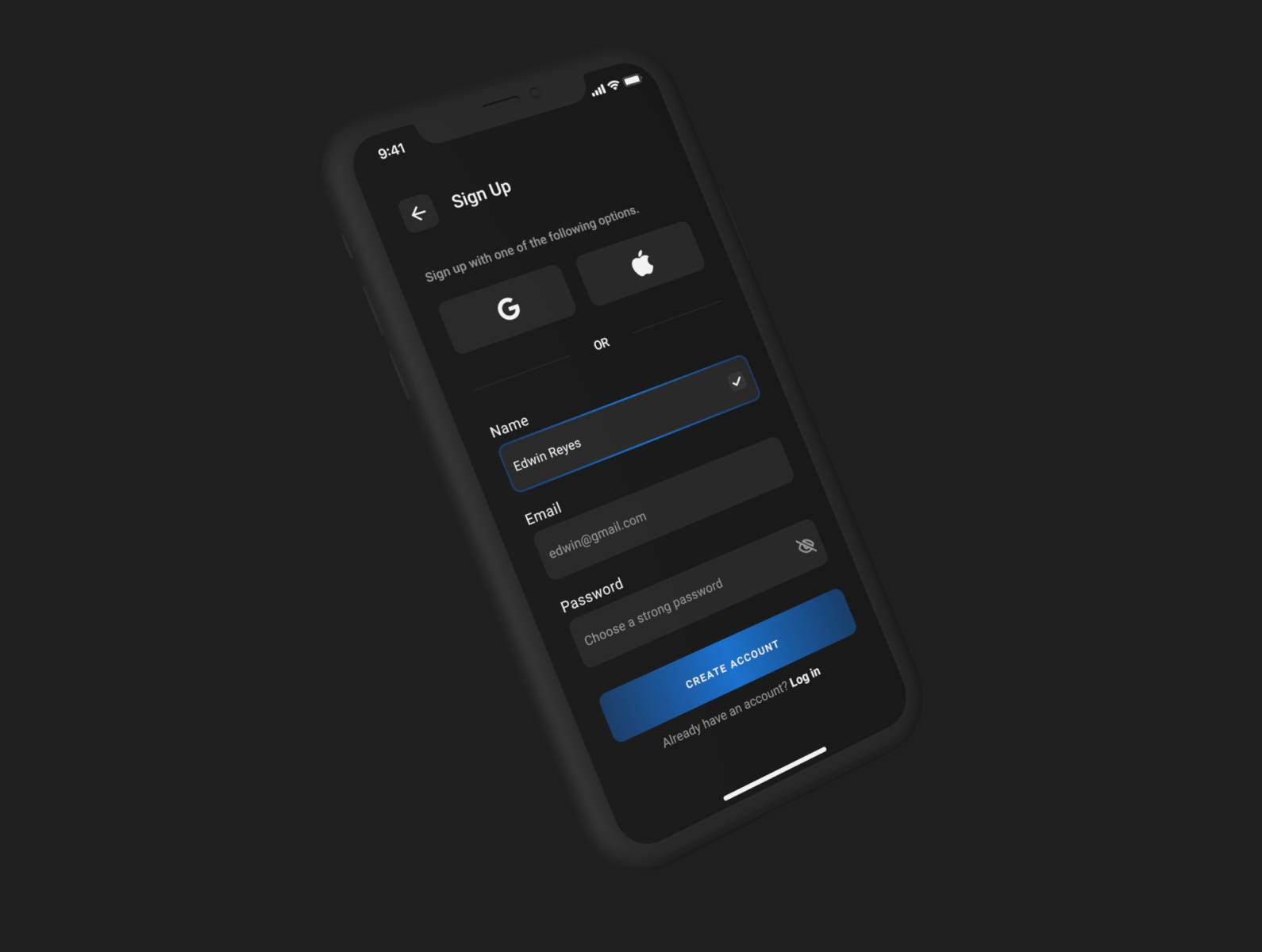 Daily UI #1 by Edwin Reyes on Dribbble