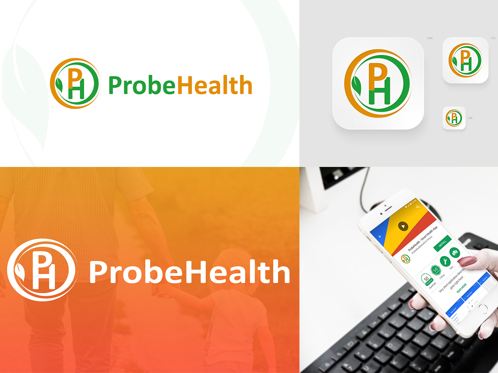 PROBE HEALTH (LOGO & ICON DESIGN) by Muhammad Zubair Khatri on Dribbble