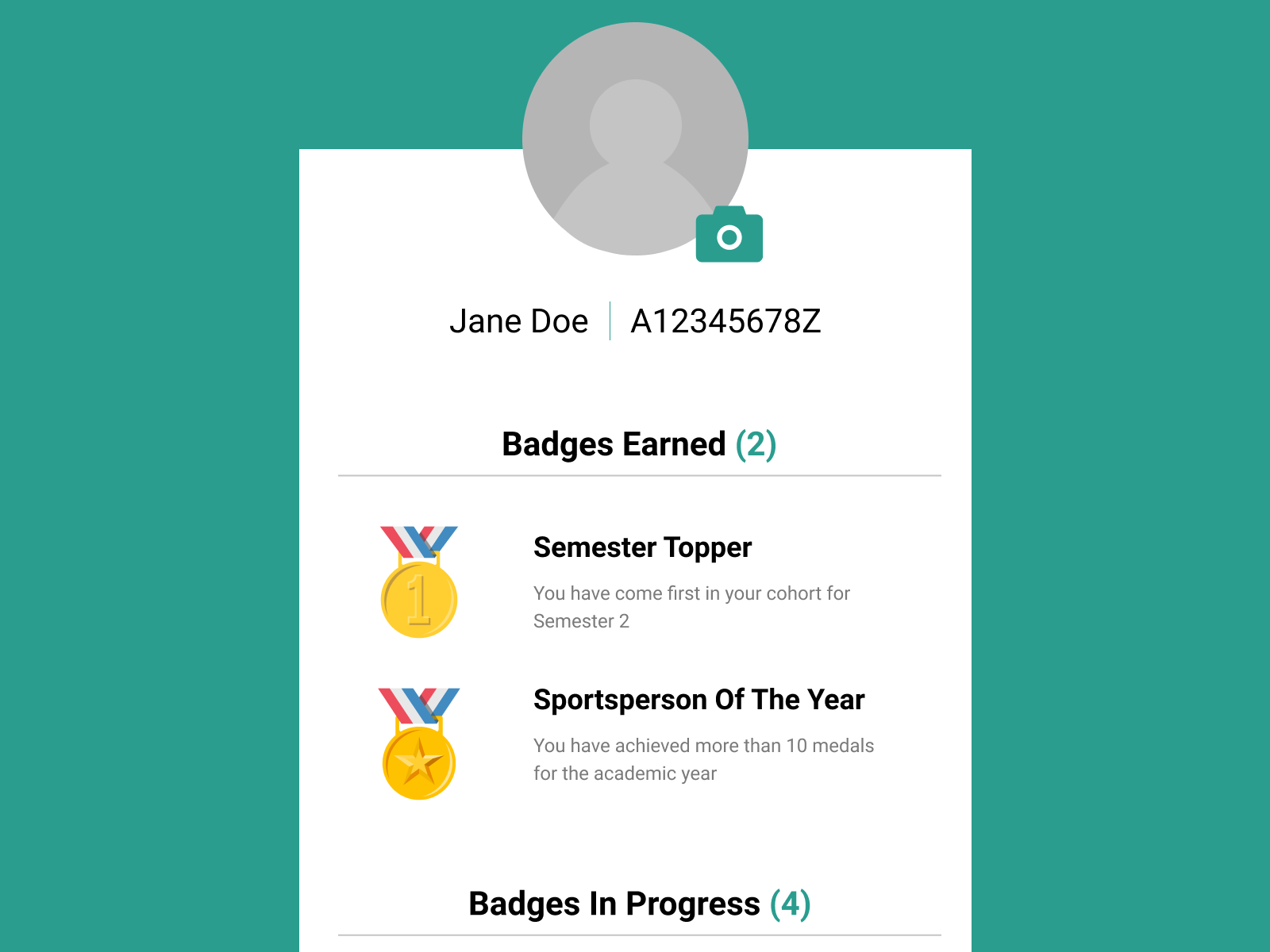 Student Profile by Rupali Roychoudhury on Dribbble