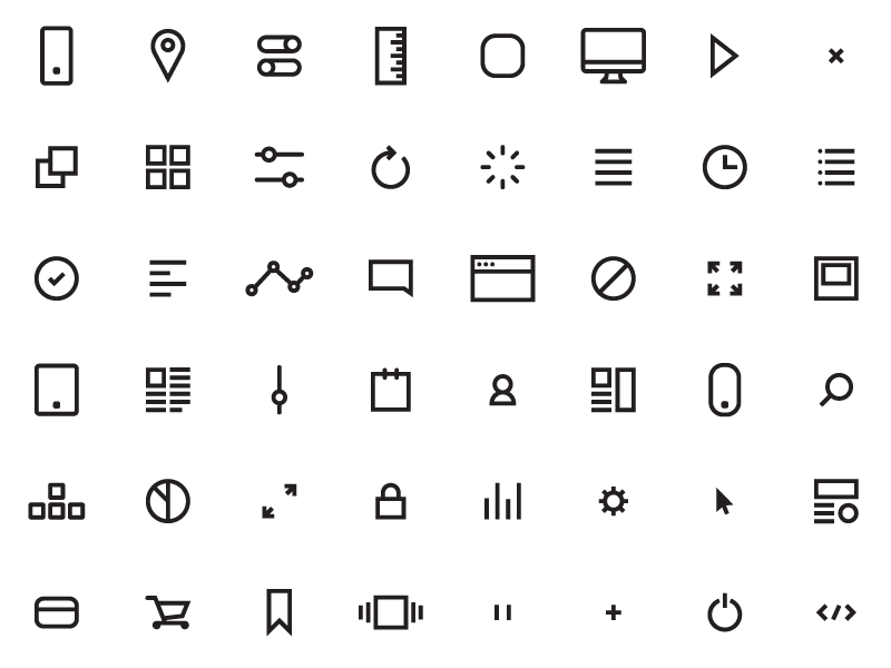 Icons by Mike Berg on Dribbble