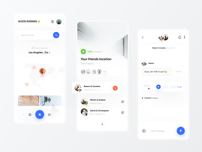 Friends Location App by Adel Raeisi on Dribbble