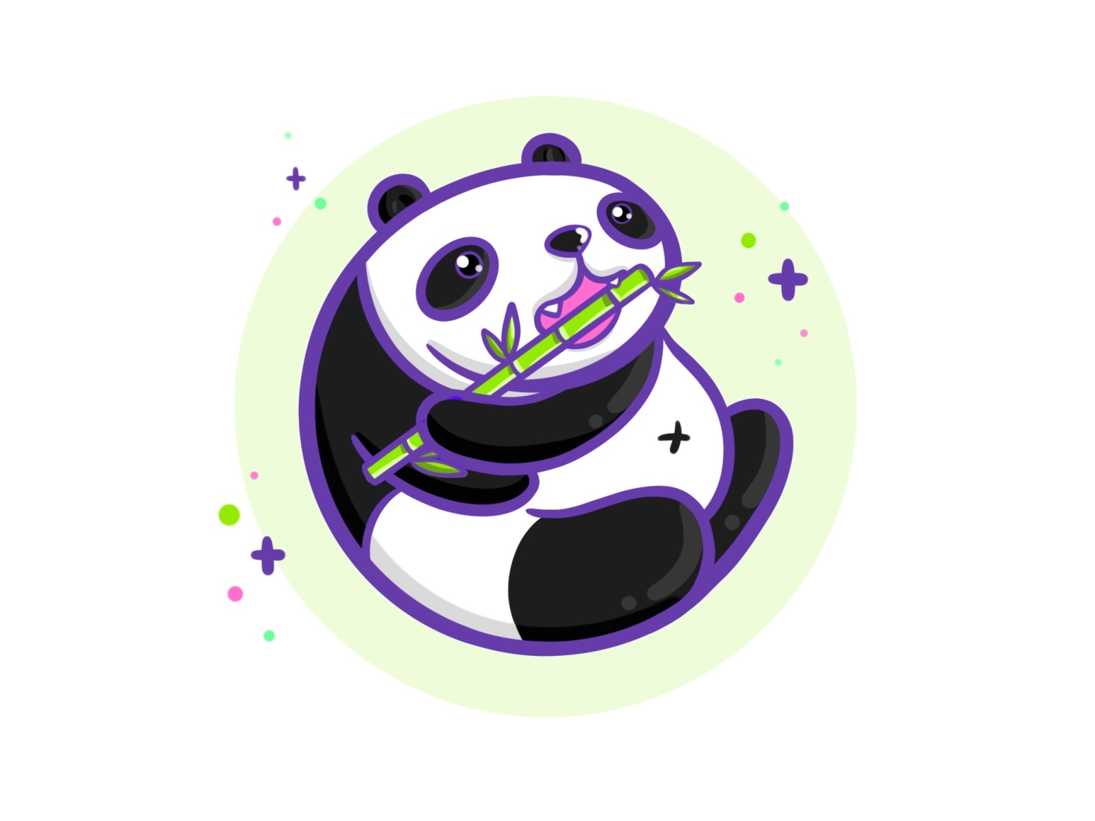 Chunky panda by CuteButWeird on Dribbble