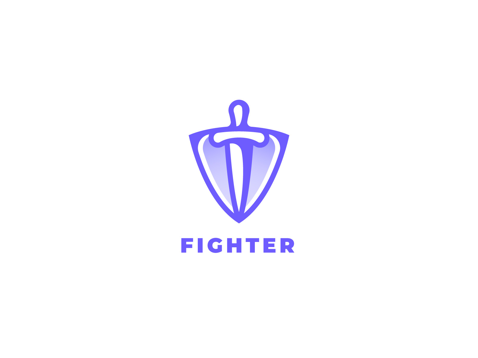 Fighter Logo-Shield and Sword by 3ab2ou on Dribbble