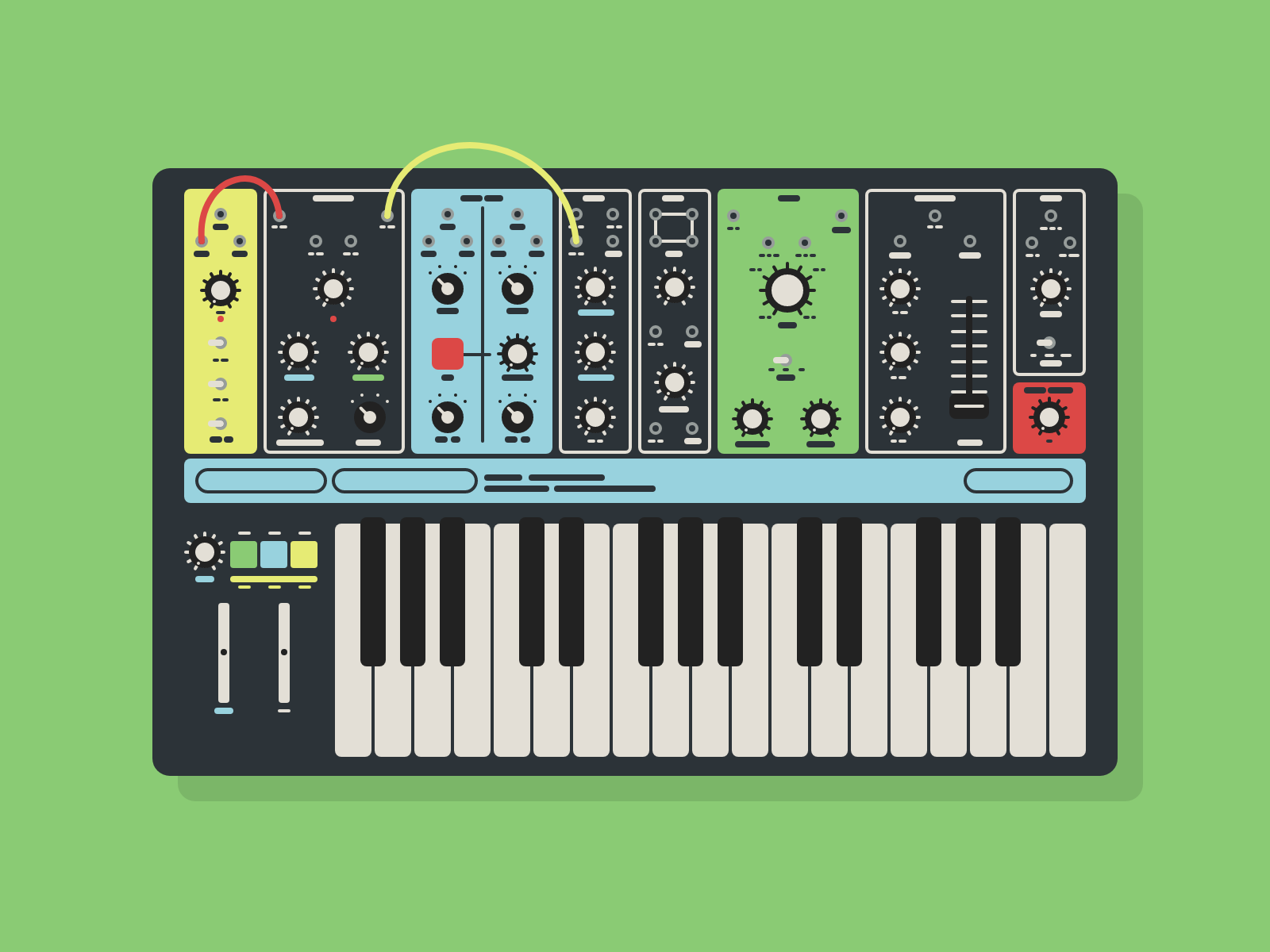 Moog Grandmother by Jacob DeBenedetto on Dribbble