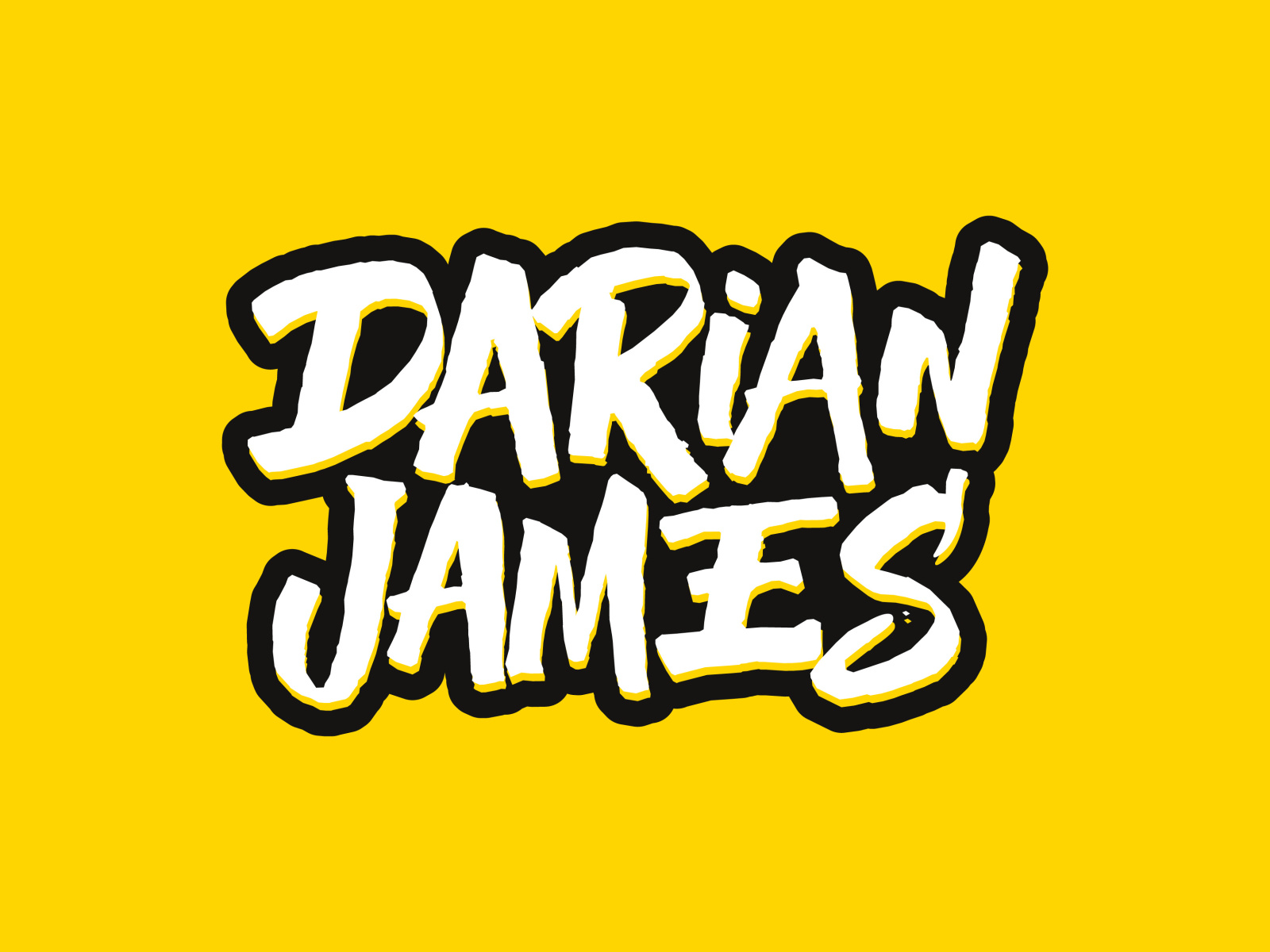 Darian James Hand lettering by Salvatore Rotolo on Dribbble
