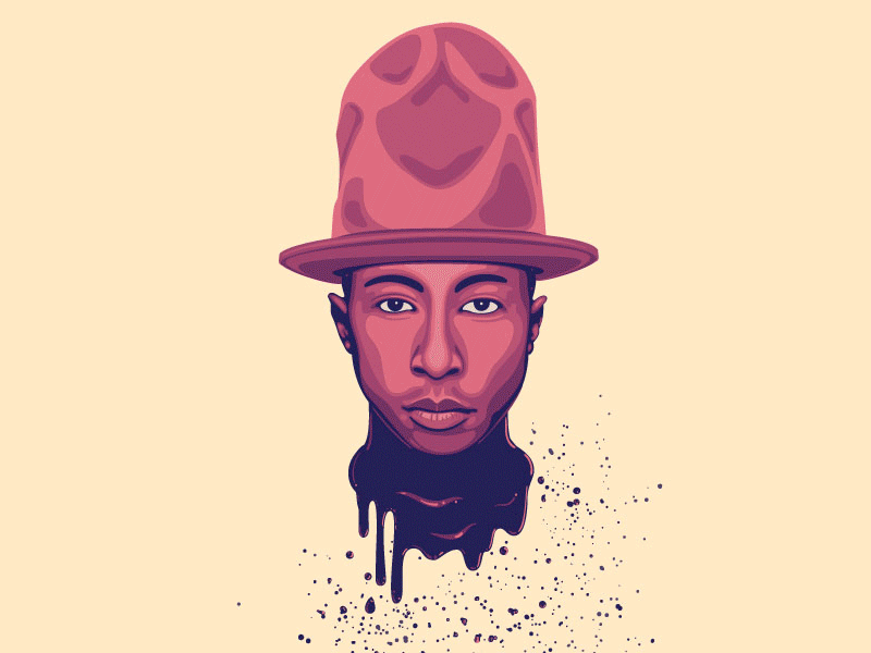 Pharrell blurred lines by Tyler Pate on Dribbble