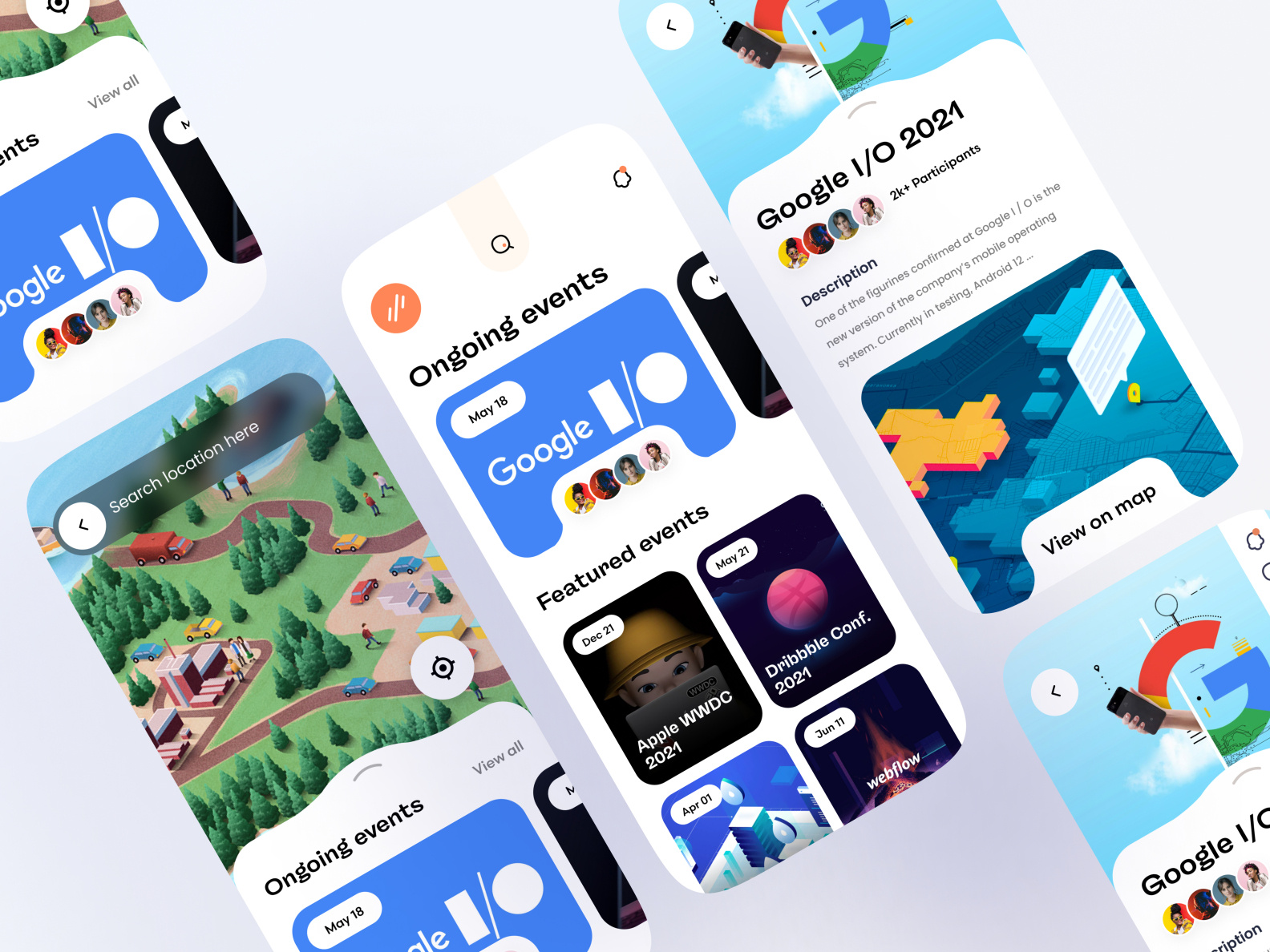 Tech Event App UI Design by Irfan Khan on Dribbble