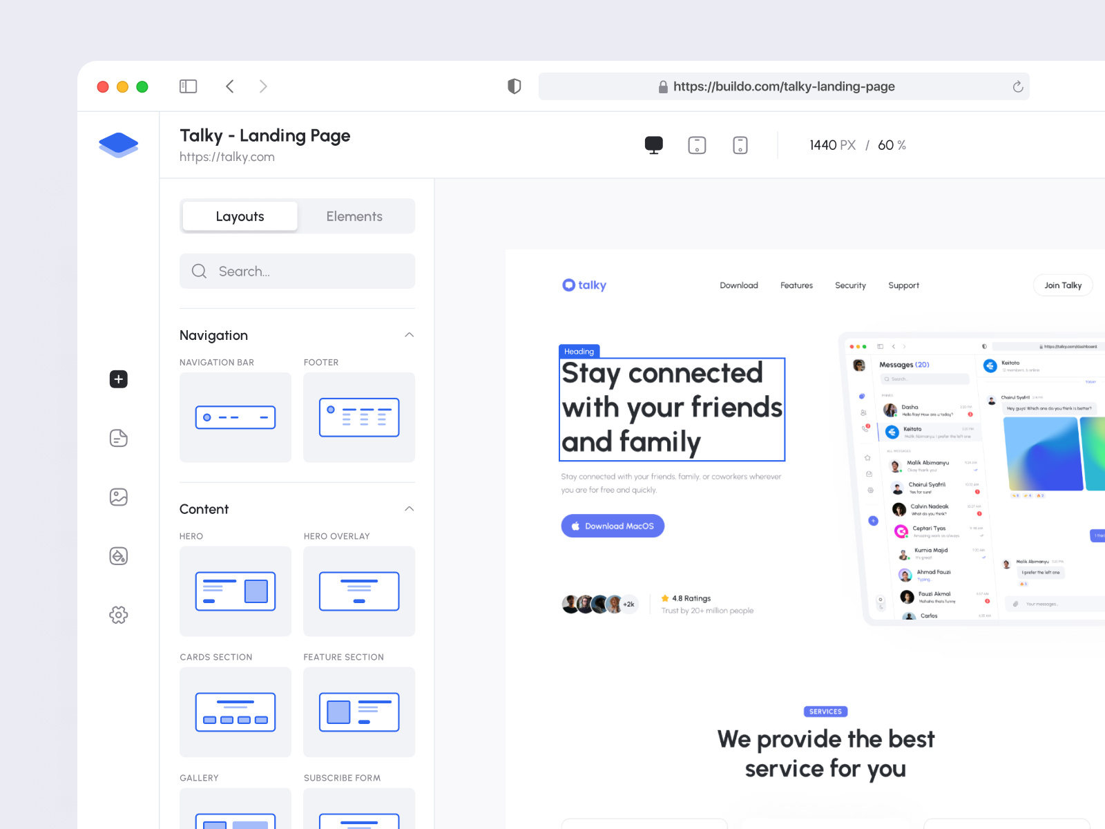 Buildo - Website Builder by Rayfan Tio Saputro for Keitoto on Dribbble