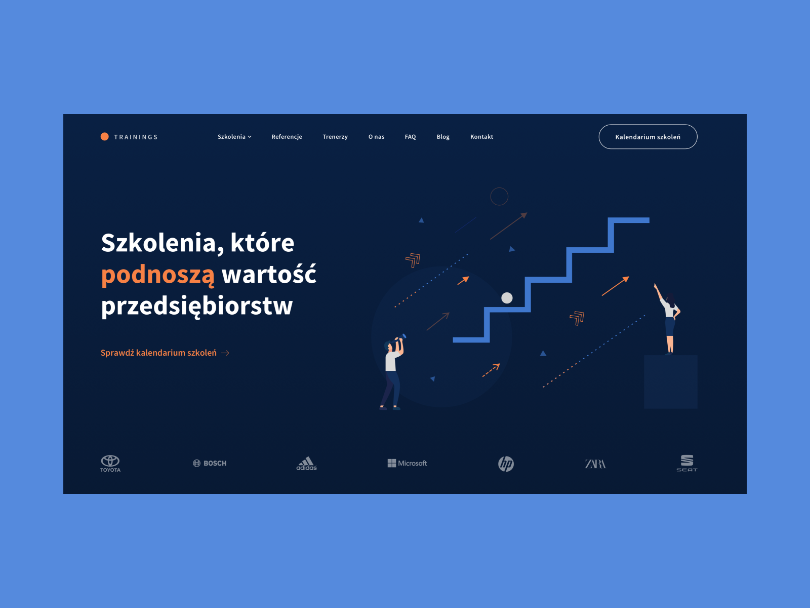 Training company | Website by Ficturo on Dribbble