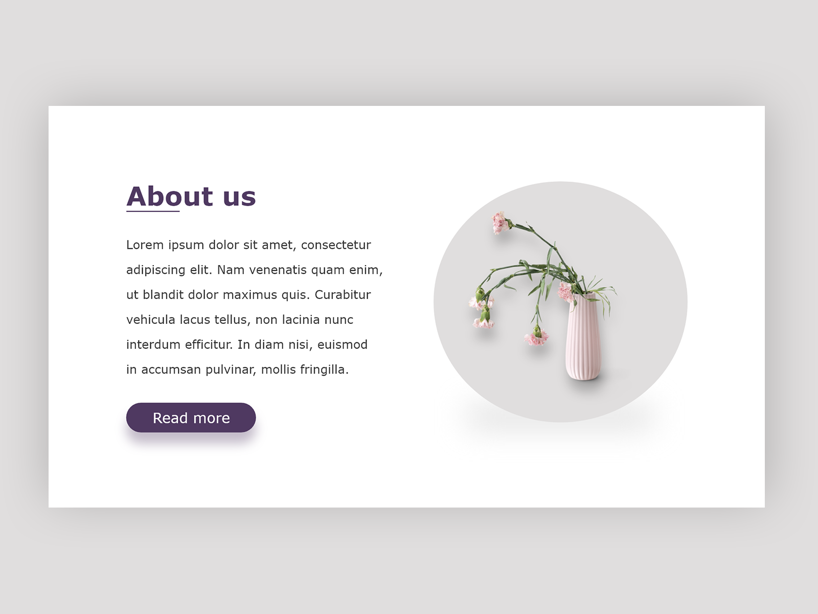 about section by linda yadroudj on Dribbble