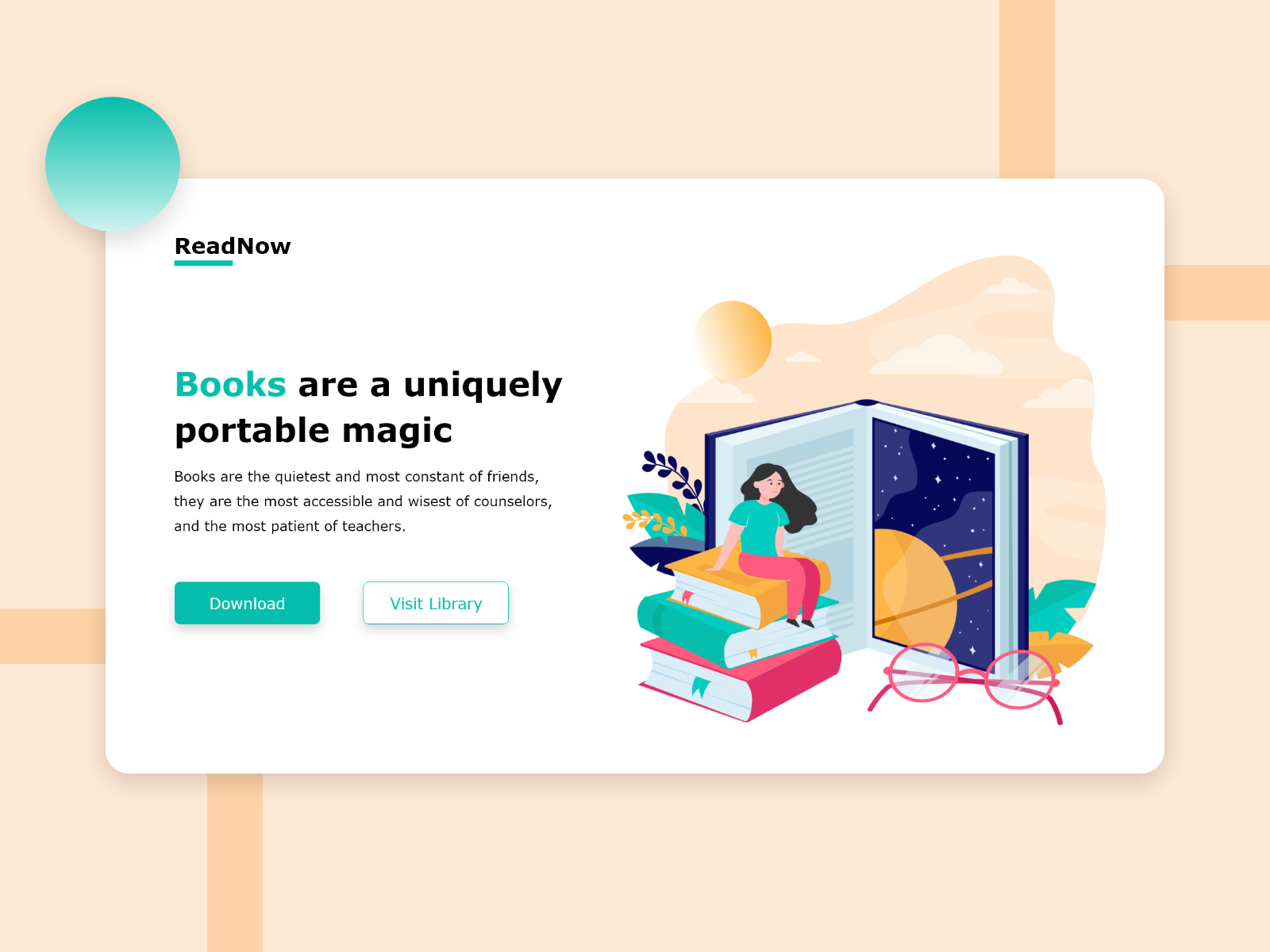 books landing page by linda yadroudj on Dribbble