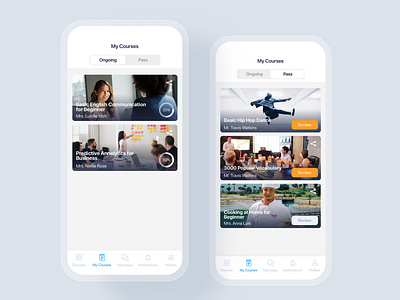 My Courses - Online Course UI Kit by HoangPts on Dribbble