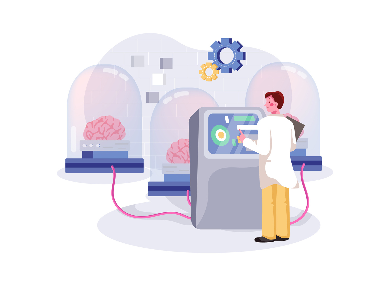 Neural Network Illustration Concept by HoangPts on Dribbble