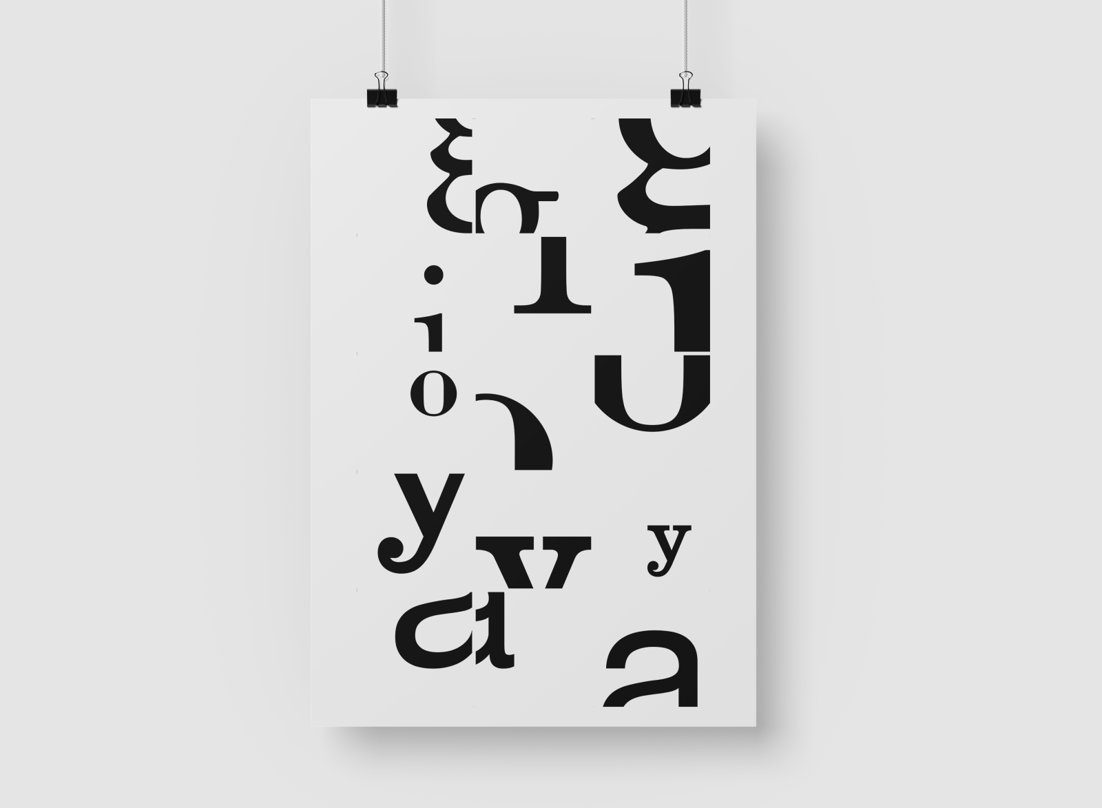 Abstract Letter Poster by Huiran Li on Dribbble