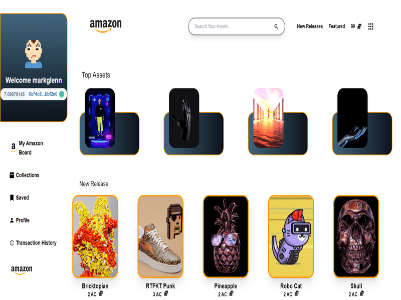 Amazon Clone Blockchain by Mark Glenn Labarento on Dribbble