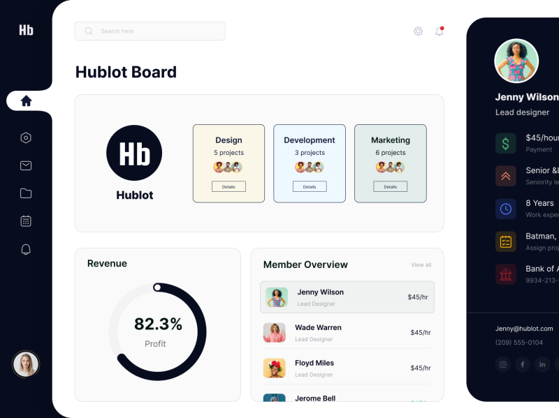 "Team management" Dashboard UI Exploration by Ashraf Ruhin for Readyui ...