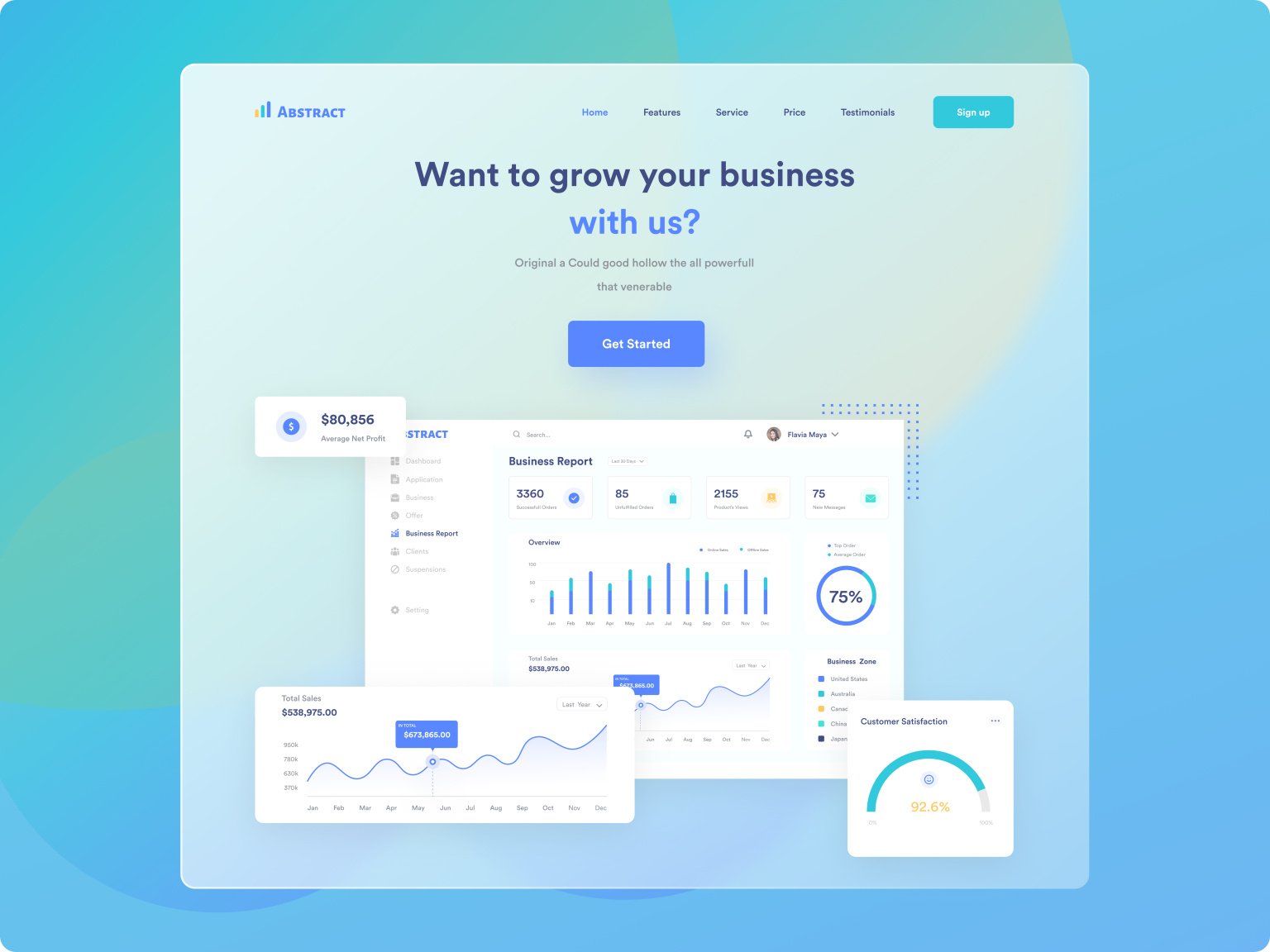 Business Growth Header by Md Forhad Alam on Dribbble