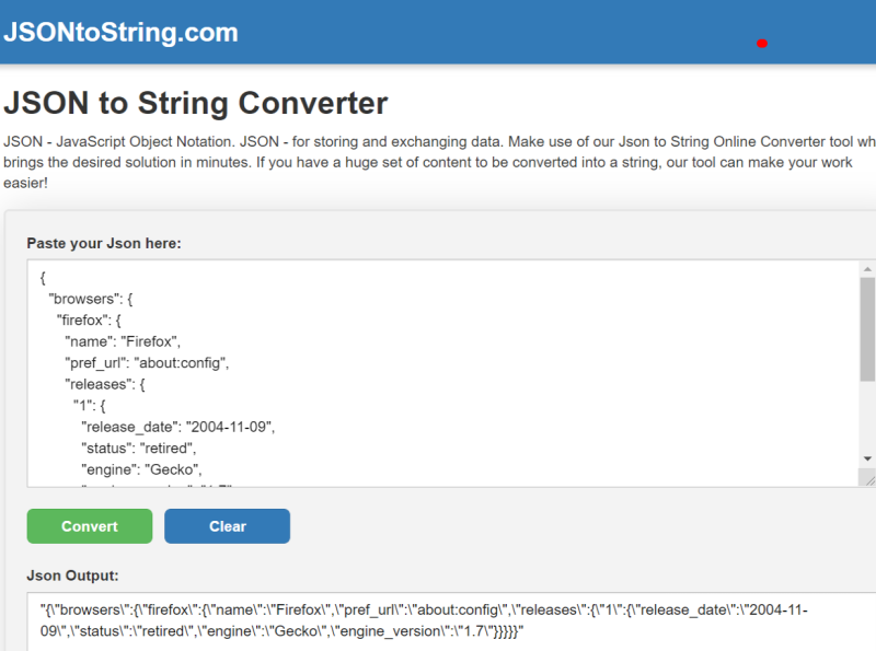 Convert JSON To String Online By Chris Jenifer On Dribbble
