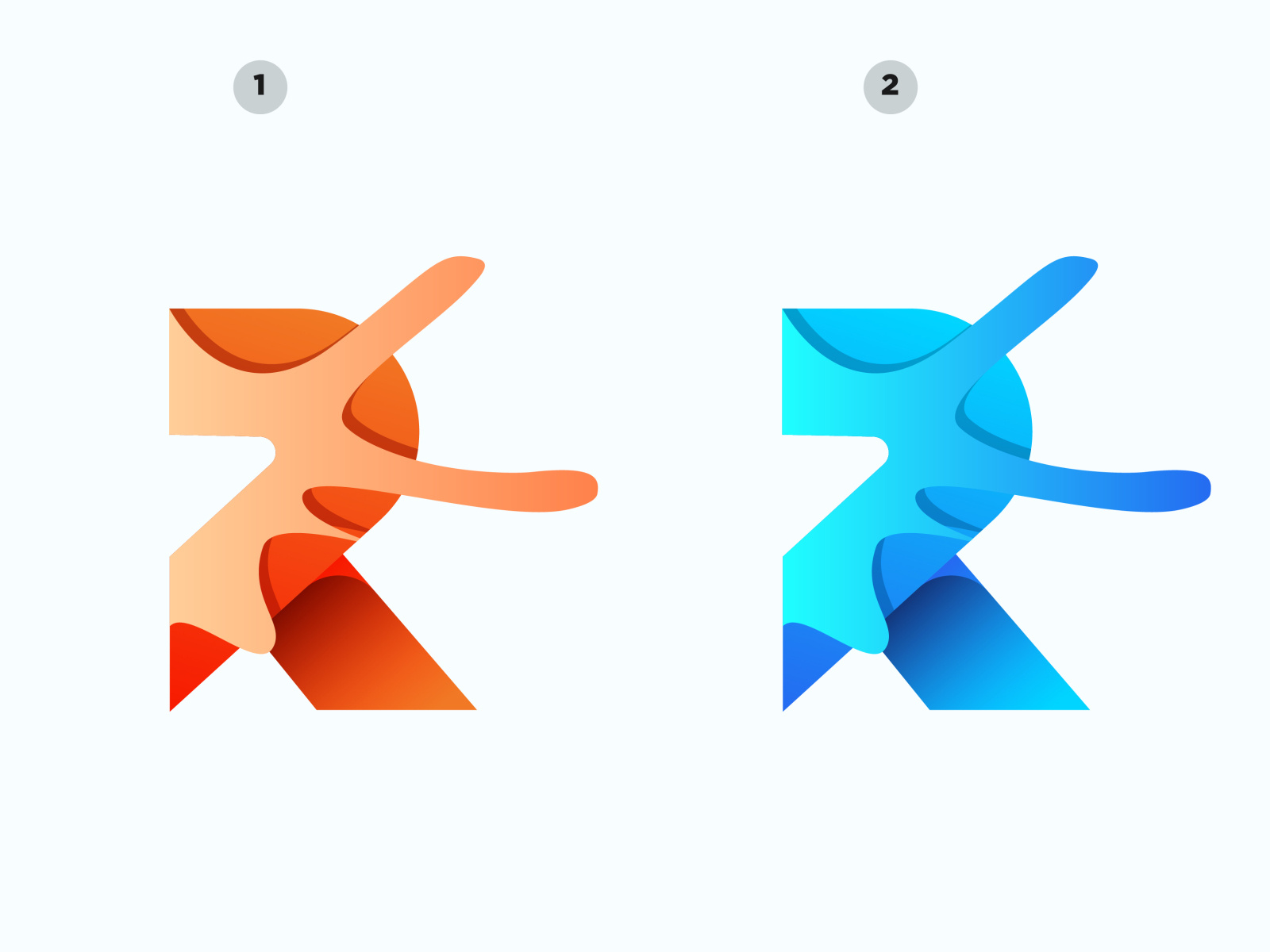Letter R Modern liquid logo design by Adobe Rana on Dribbble