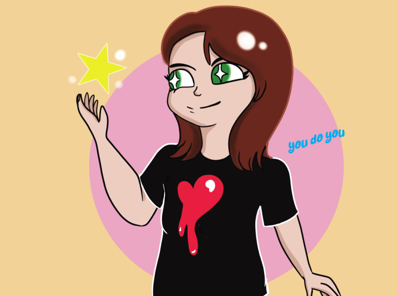 cartoon self portrait by Tsukihime on Dribbble