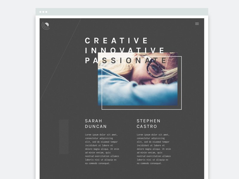 About Us - Alternative Layout Full View by Ben Low on Dribbble
