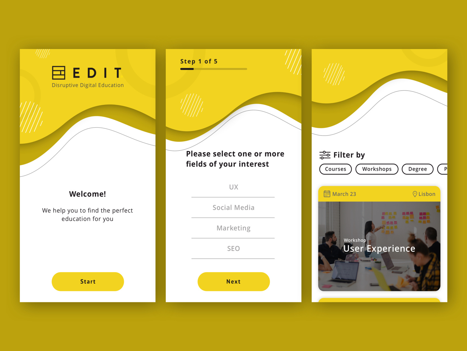 Edit App (Prototypes in the description) by Nelson Santos José on Dribbble
