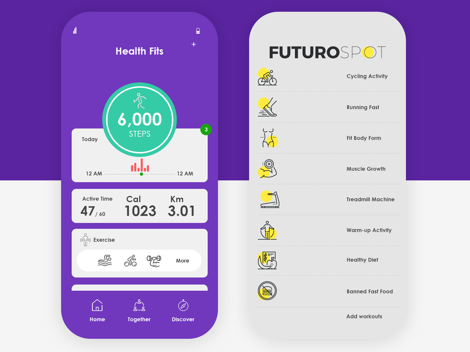 #007 Daily UI — Health/Workout by Suresh, Chennai ️Web & Mobile UI/UX ...