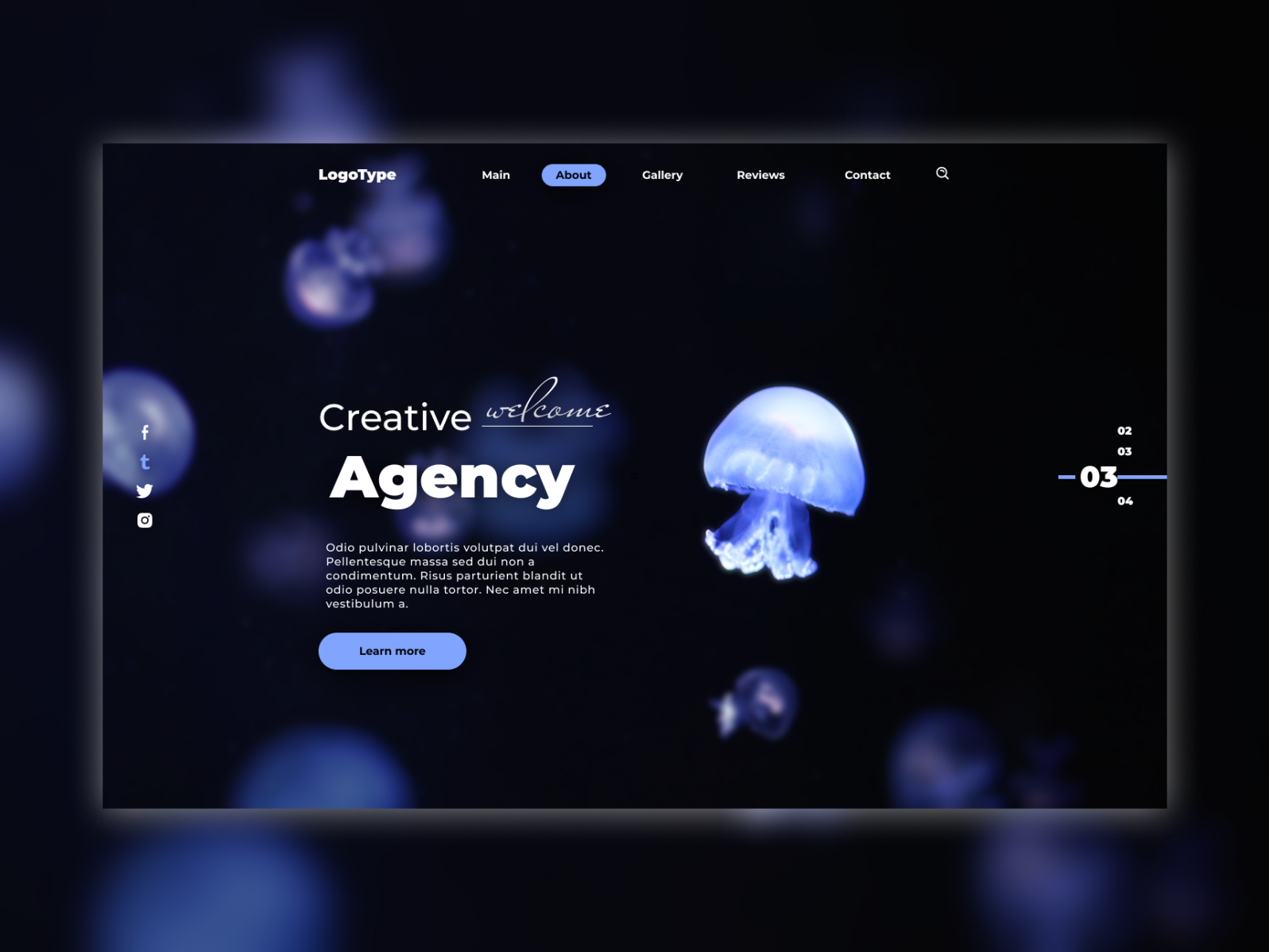 Web design - Creative Agency by Paul Chenk on Dribbble