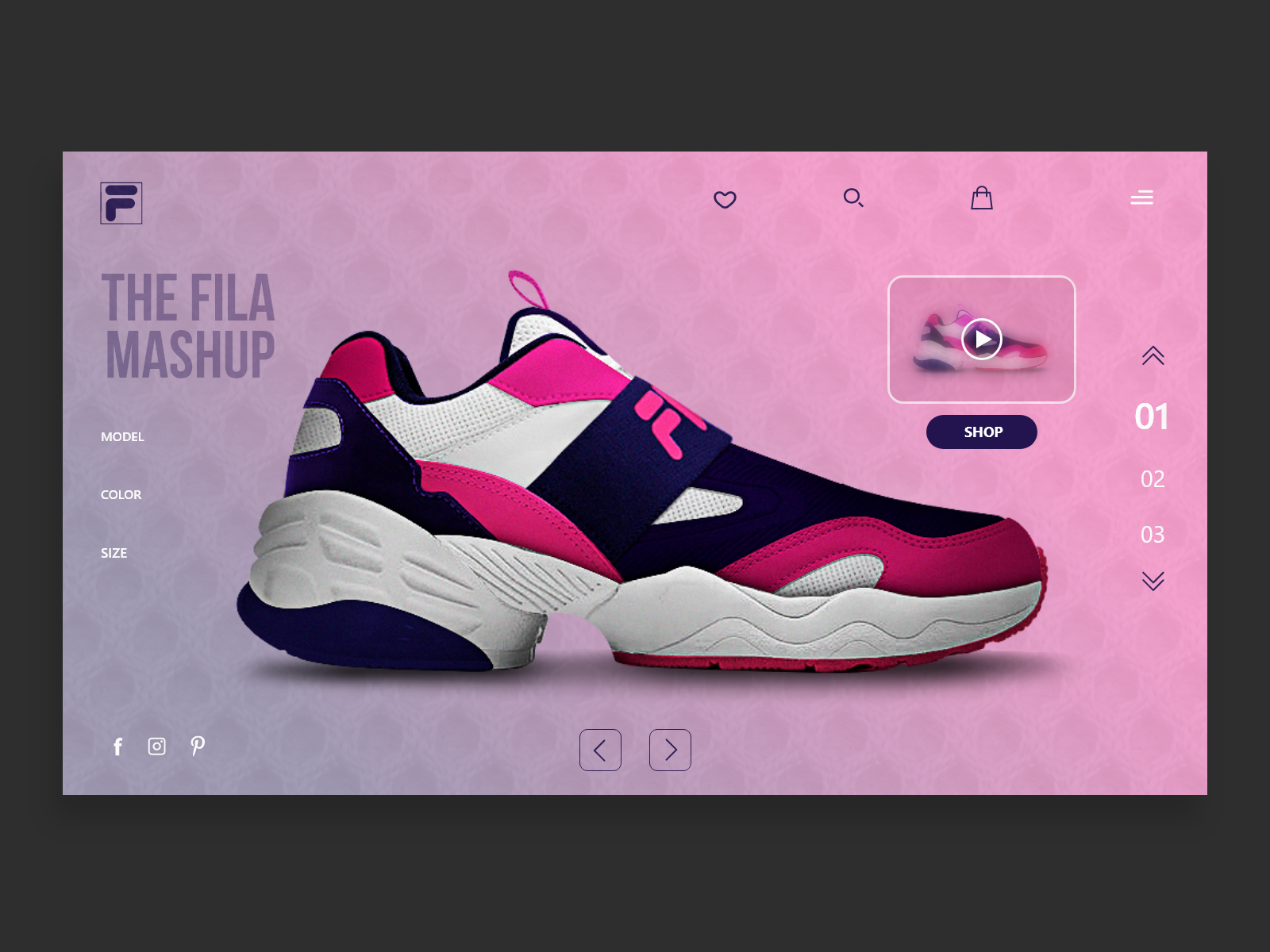 Concept home web Fila by Eduardo Albrecht on Dribbble