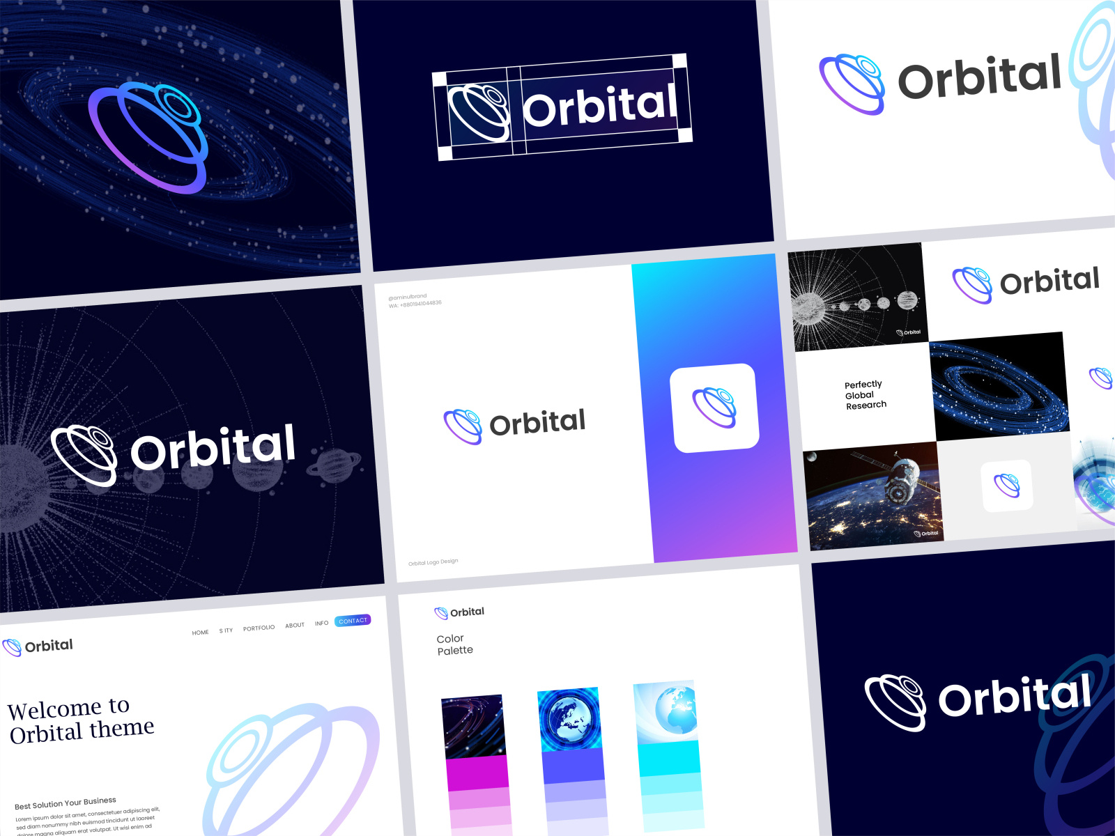 Orbital - Orbit Logo Design - glob Logo- Brand Guideline by Aminul ...