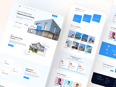 eAgent : Real Estate landing page by Murad Hossain 🔥 on Dribbble
