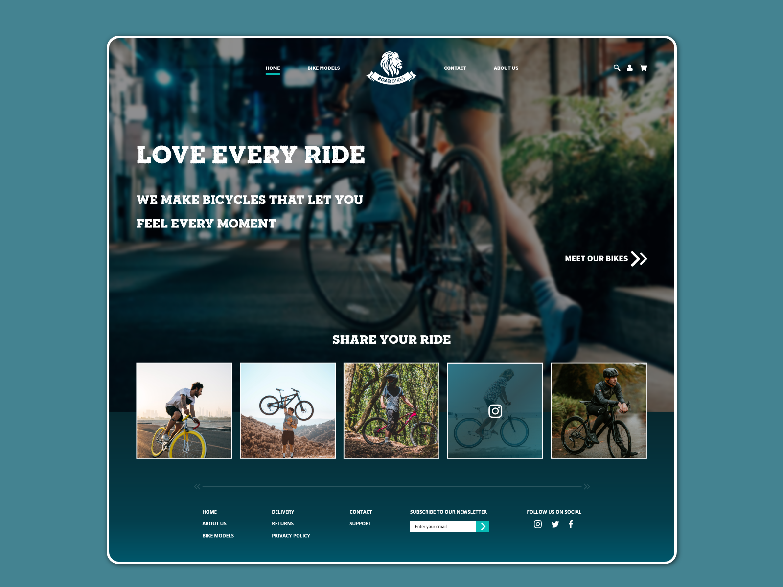 Roar Bikes - Ui/Ux Case Study by Juliana Camolese de Araujo on Dribbble