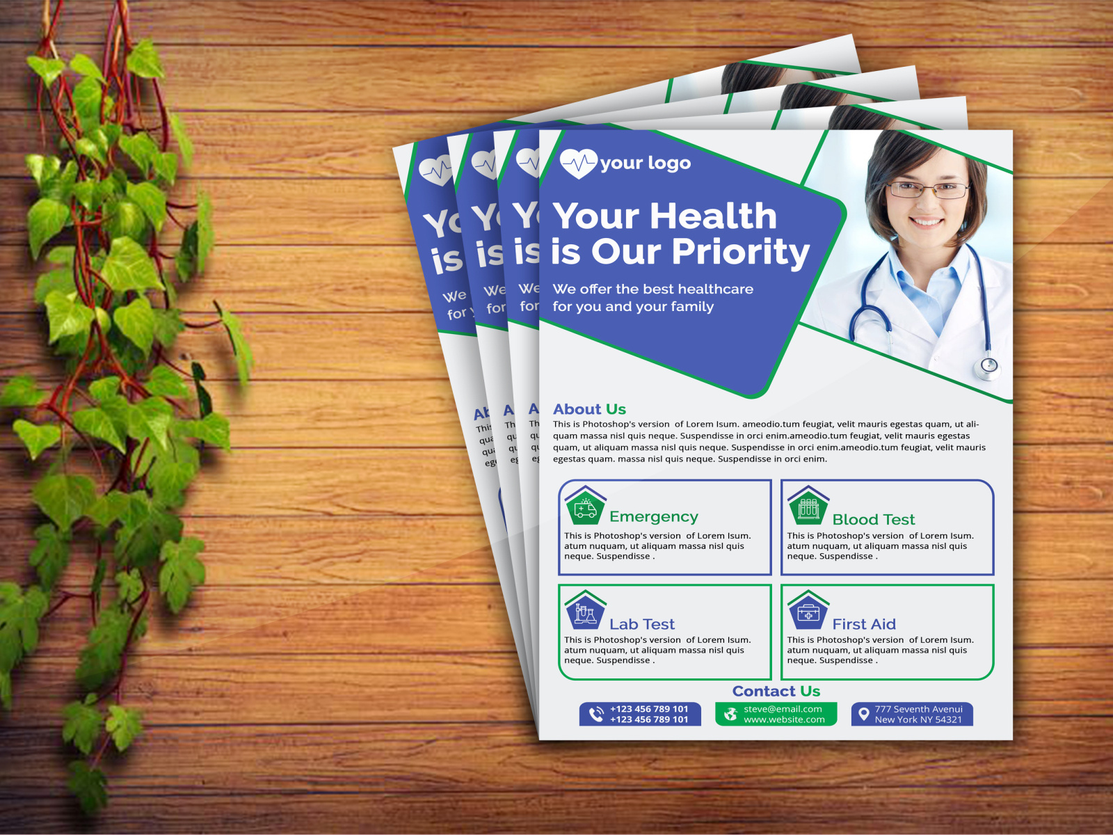 Health Flyer by Samad Mahbub on Dribbble