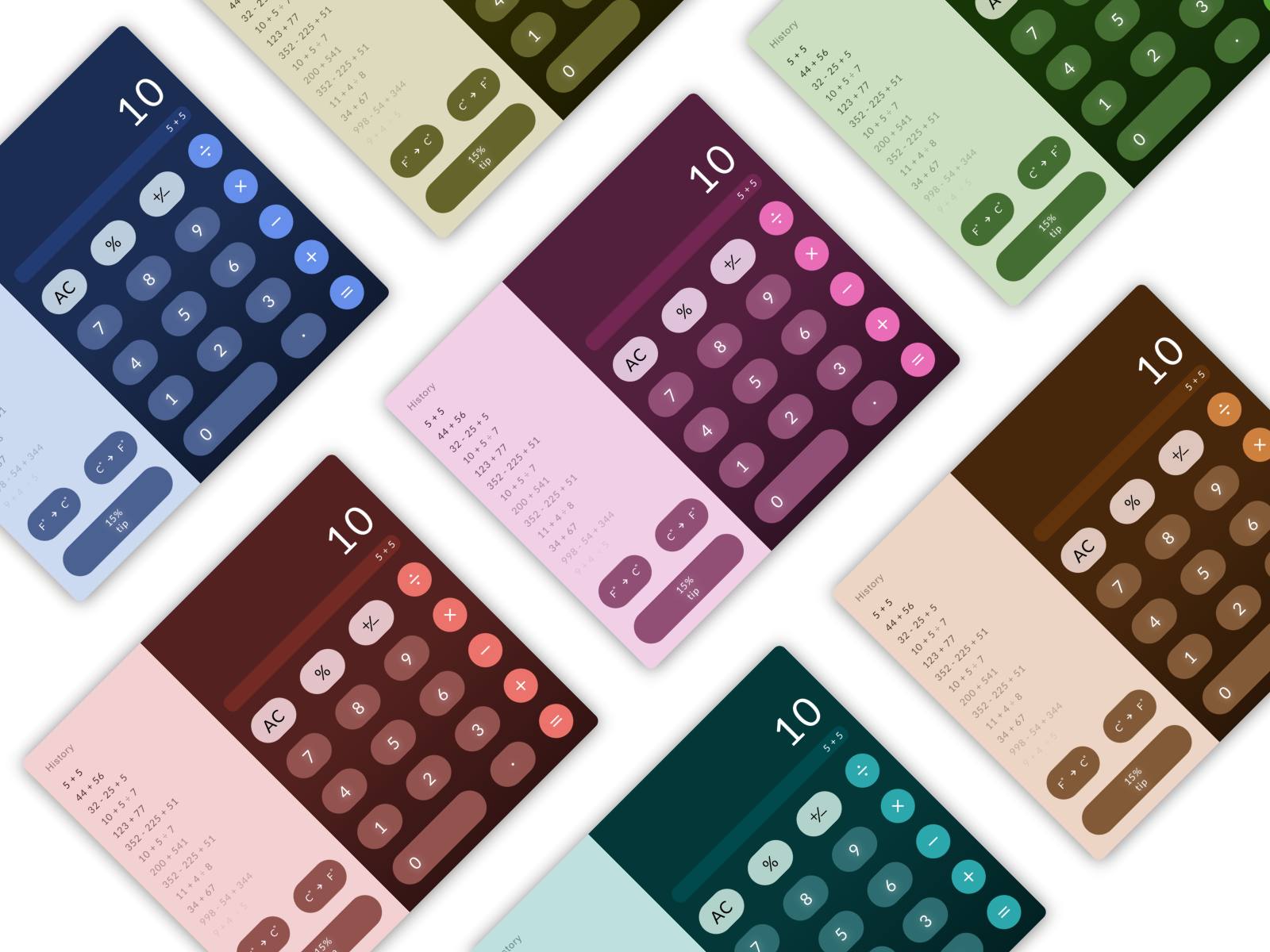 Daily UI 004 | Calculator by Rohit Tota on Dribbble