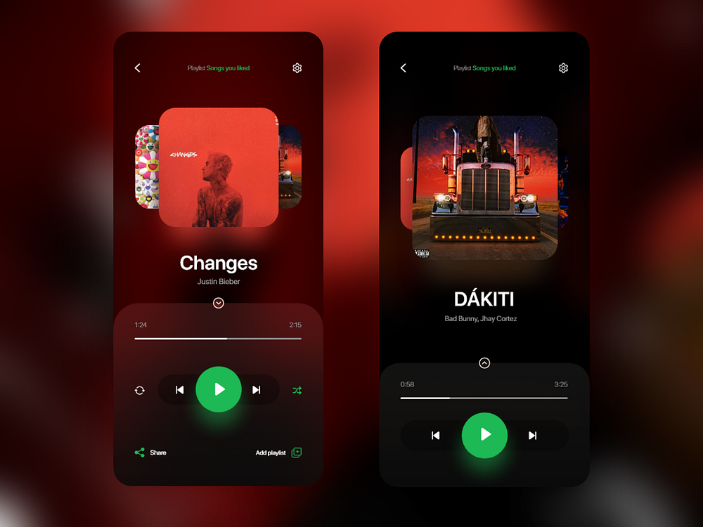 Spotify UI designs, themes, templates and downloadable graphic elements ...
